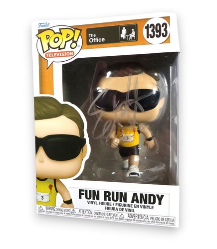 Ed Helms Signed Autographed Funko POP! The Office Fun Run Andy #1393 ...