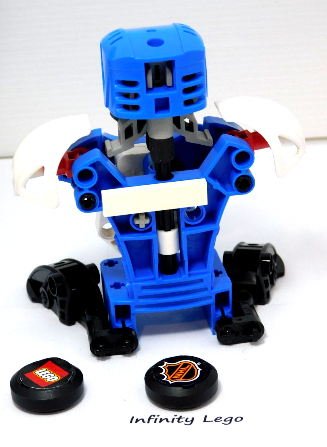 LEGO Vintage 2003 Blue Minifigure Hockey Player Flip Shot Sport Set ...