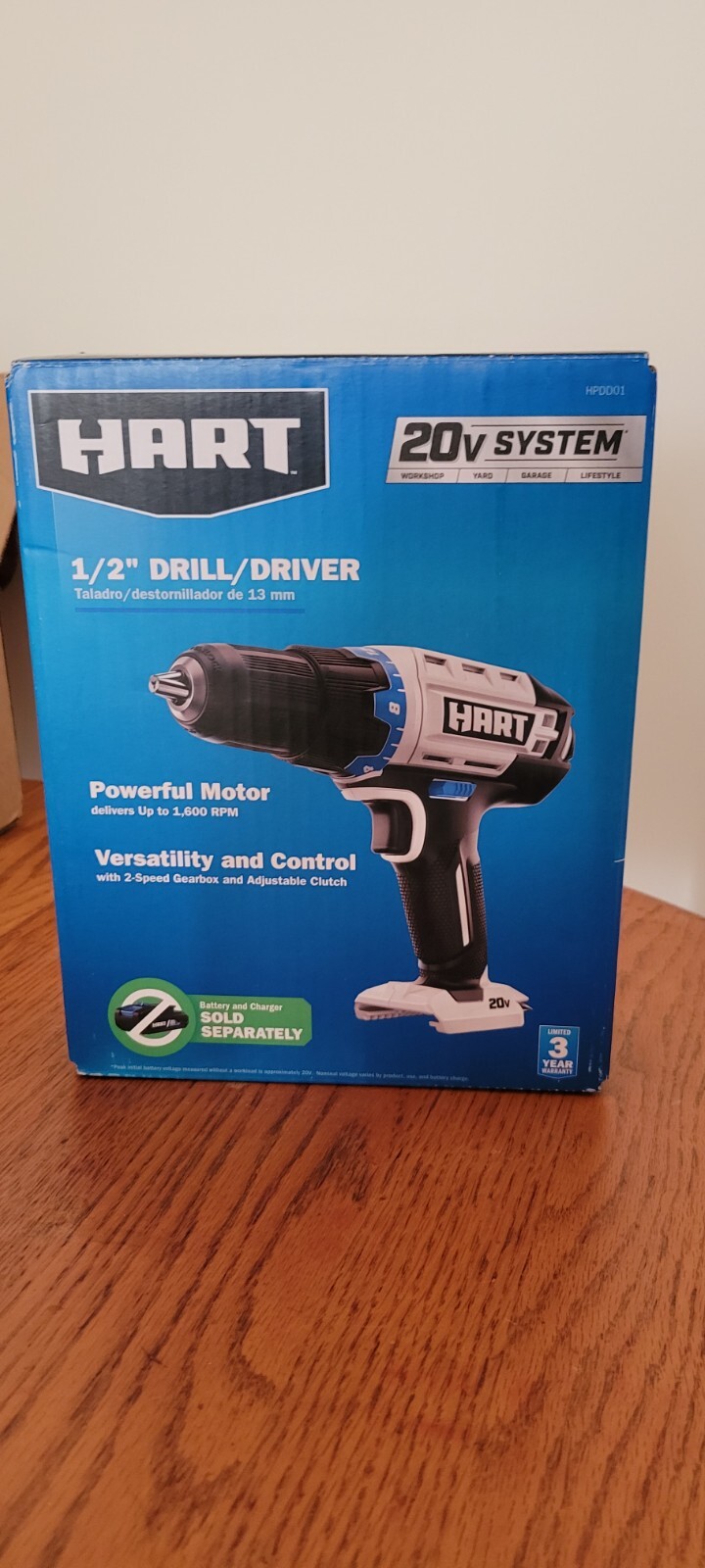Hart HPDD01 Cordless 1/2-inch Drill/Driver Kit (Battery Not Included ...