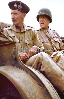WW2 Picture Photo English Gen Sir Montgomery and US General George ...