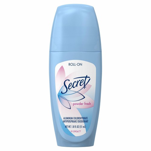 Secret Anti-Perspirant & Deodorant Roll-On Powder Fresh Scent 1.8 Oz ...