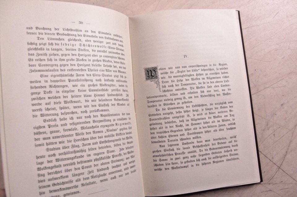 Rare Antique Book Meteorology Weather Letters by Rudolf Falb Vienna ...