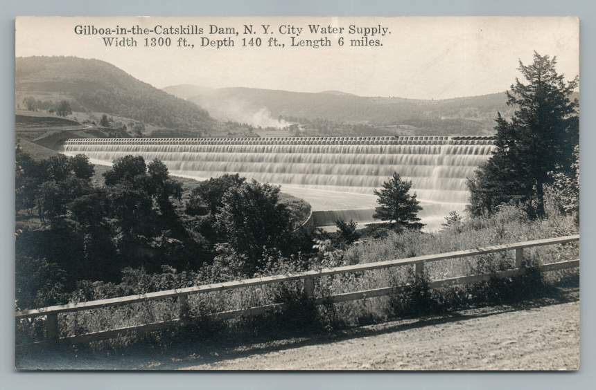 Gilboa NY Schoharie County "NYC Water Supply Reservoir" RPPC Catskills ...