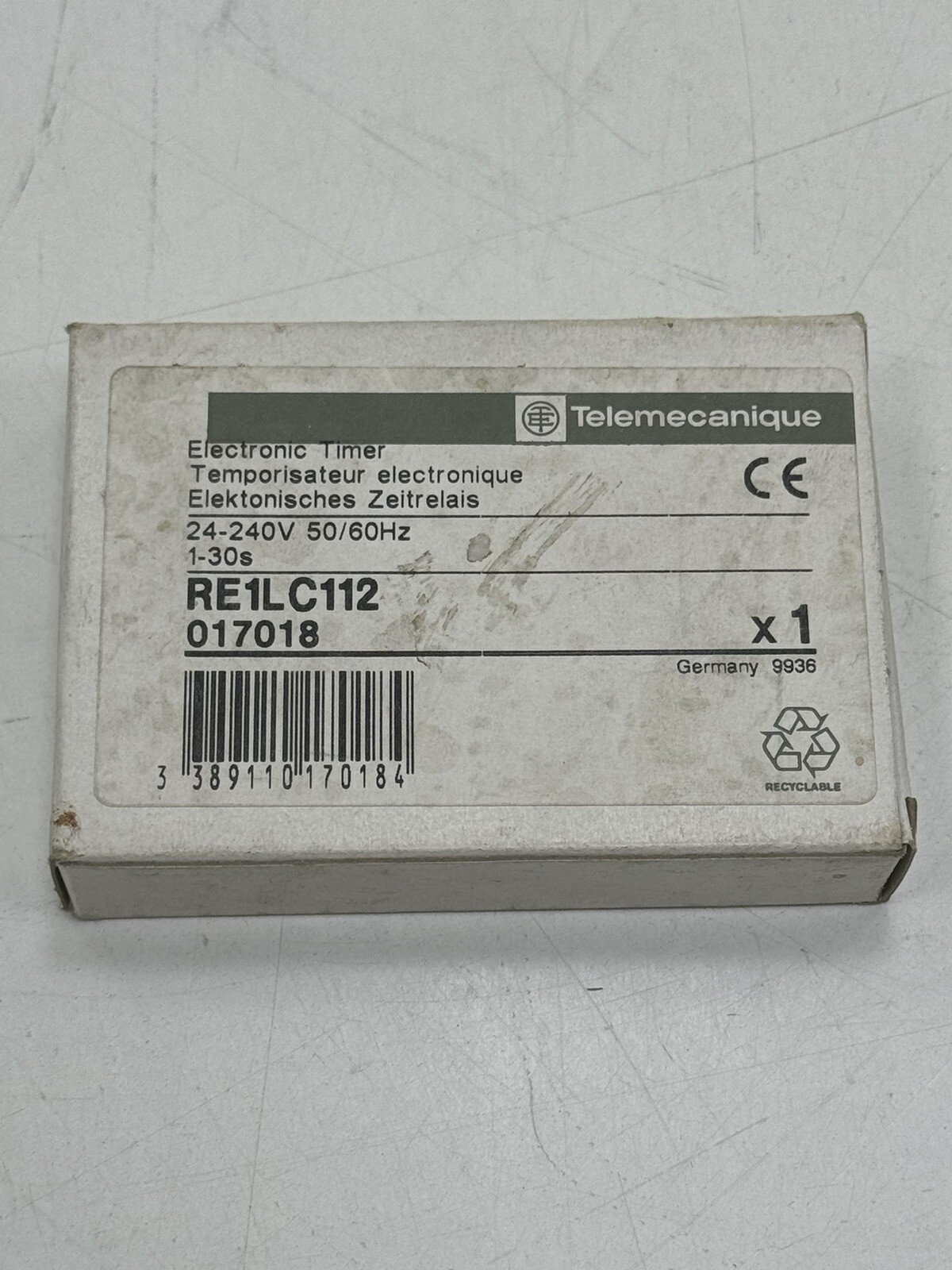 TELEMECANIQUE RE1LC112 ELECTRONIC TIMER 1-30s | eBay