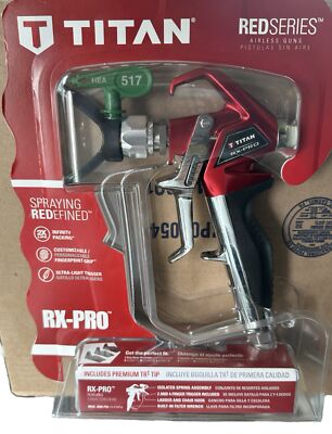 Titan 538020 RX-PRO Airless Paint Spray Gun w/Two & Four Finger Grips ...
