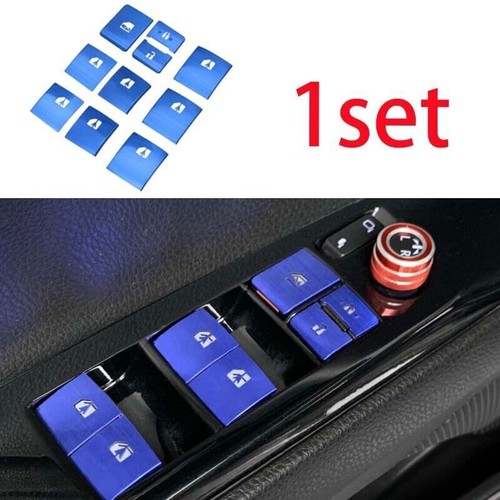 Dow Lift Lock Switch Button Sticker Blue Alloy Win 18-2023 For Toyota ...