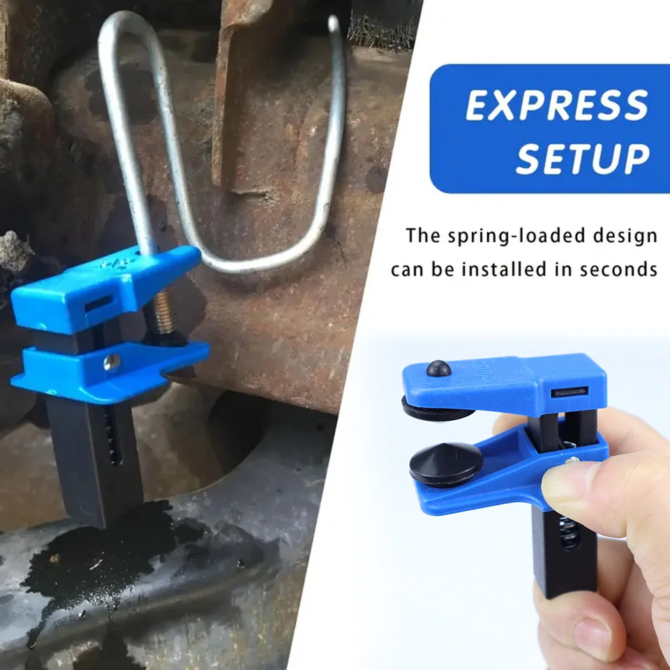 Auto Steel Line Clamp Oil Brake Fluid Leak Stopper Car Brake Clamp ...