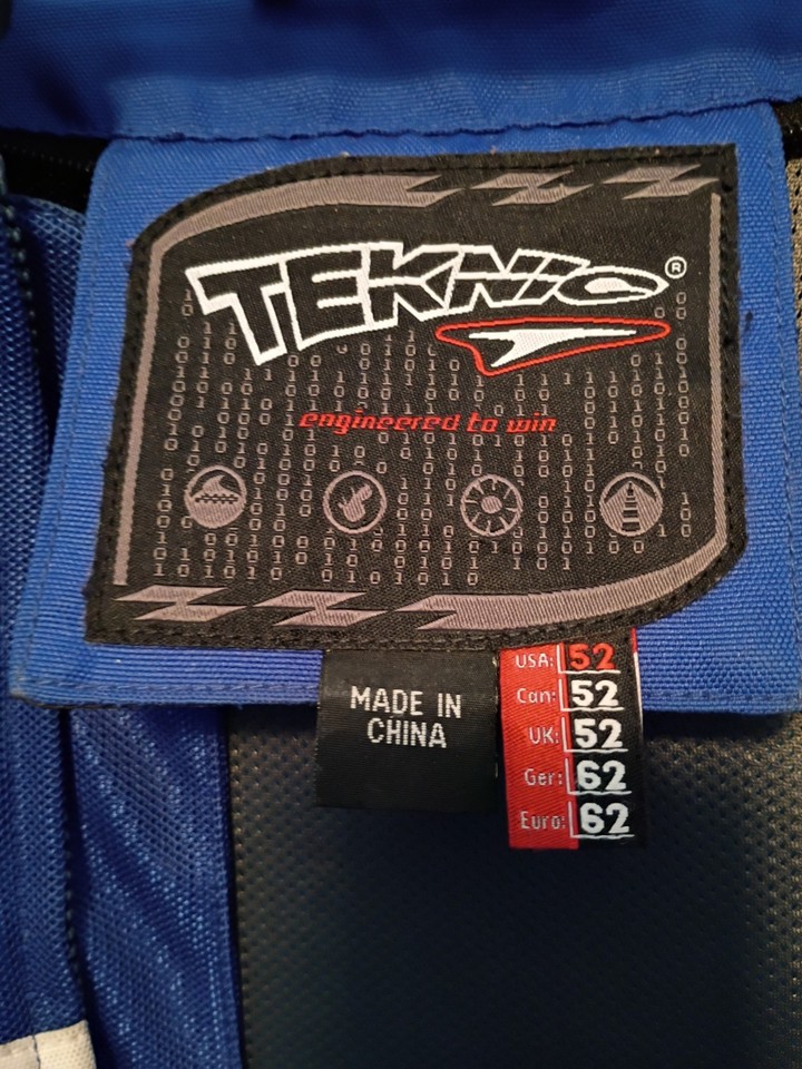 Motorcycle Jacket Teknic Size 52 | eBay