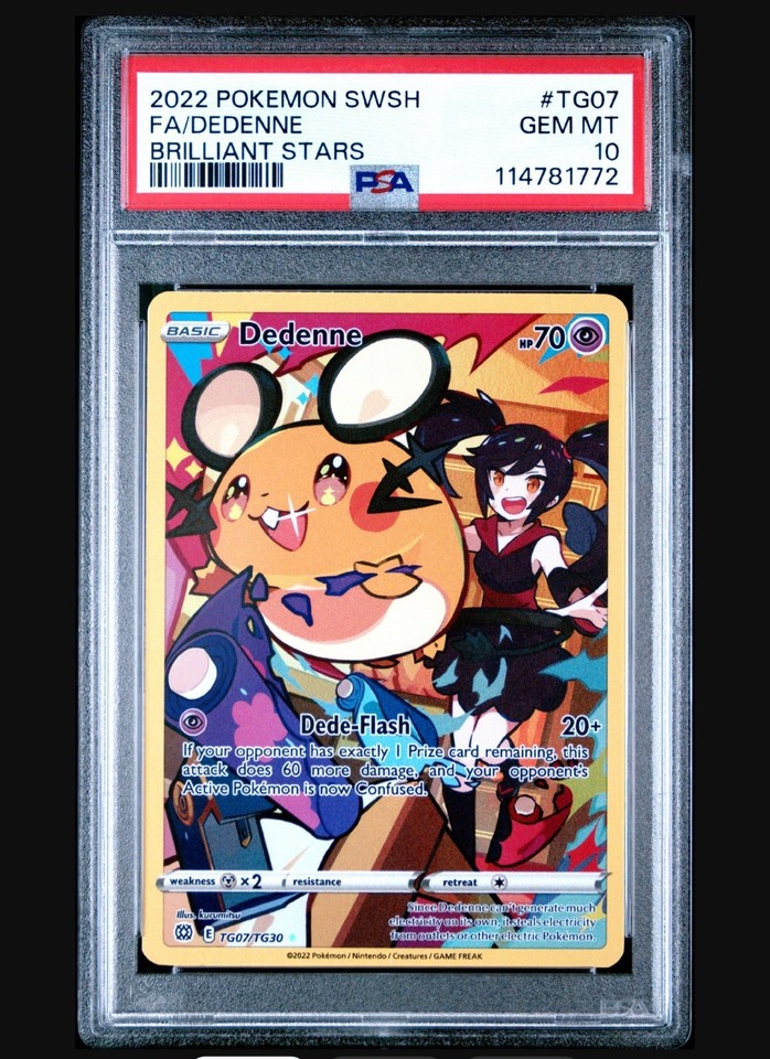 2022 Pokemon Brilliant Stars Dedenne #TG07 Trainer Gallery PSA 10 | eBay