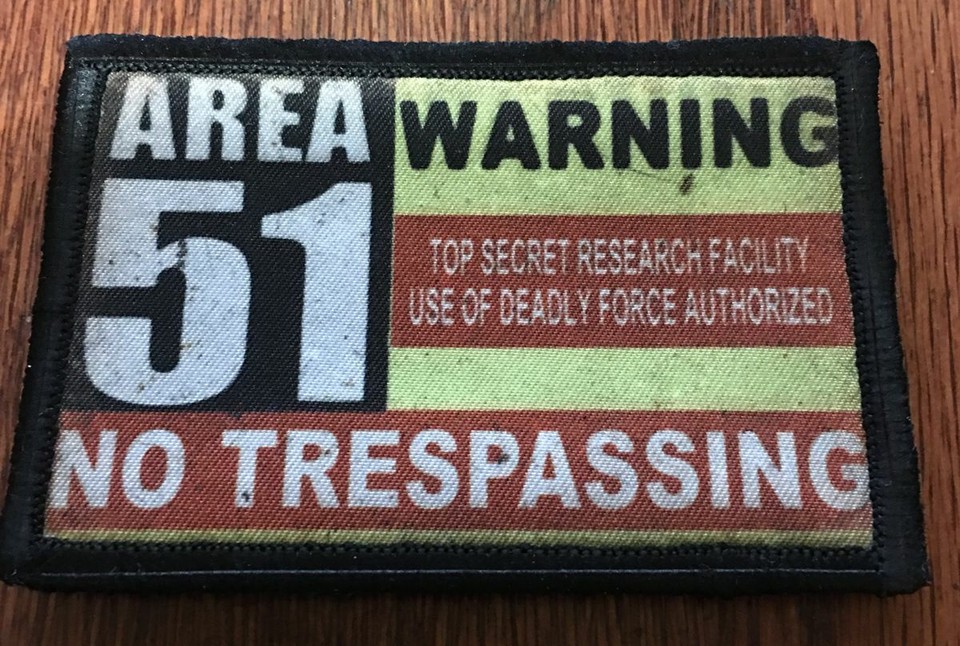 Straight Outta Area 51 Morale Patch Tactical Military They cant stop ...