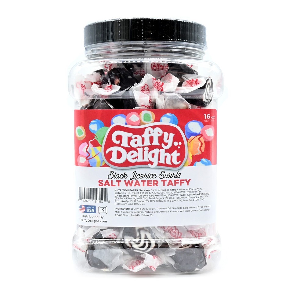 Taffy Delight Salt Water Taffy 16oz Jar - Free Shipping! | eBay