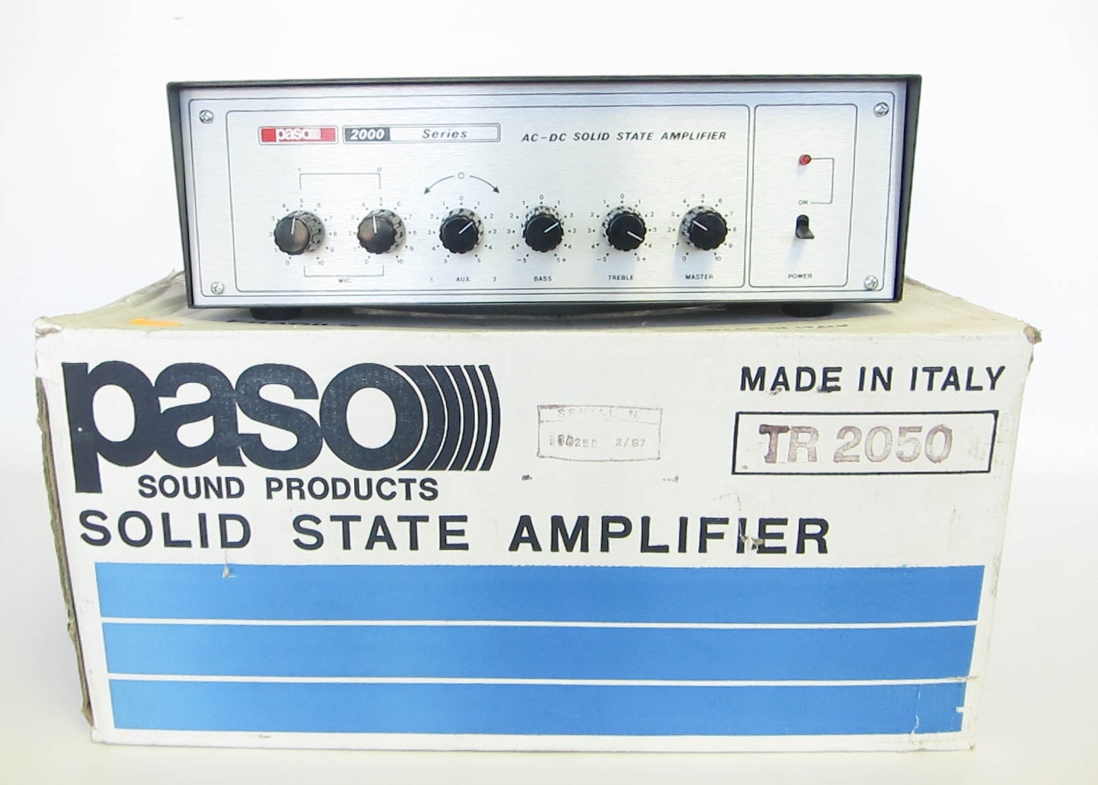 New Rare Paso TR 2050 TR2050 TR 2000 Series Solid AC DC State Amplifier ...