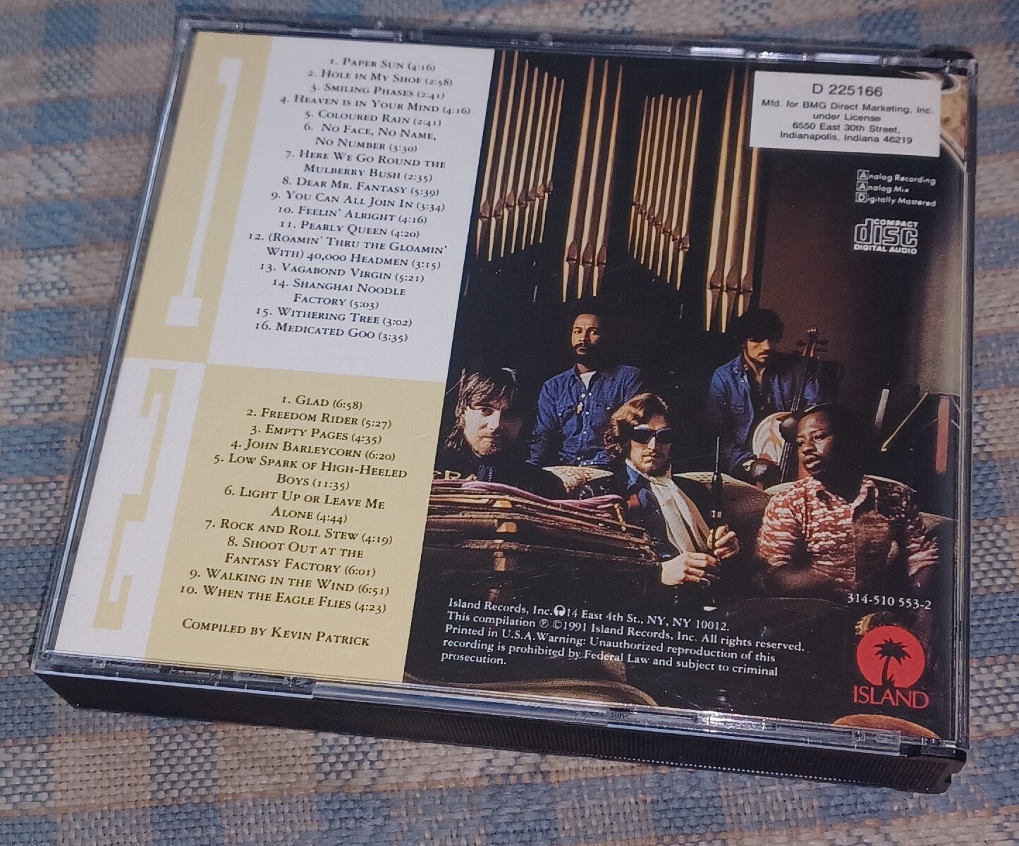 Smiling Phases by Traffic CD, Apr-1992, 2 Discs, Island/BMG RECORD CLUB ...