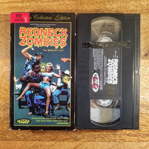 Redneck Zombies VHS UNRATED Director's Cut Troma Horror Gore Cult Movie ...