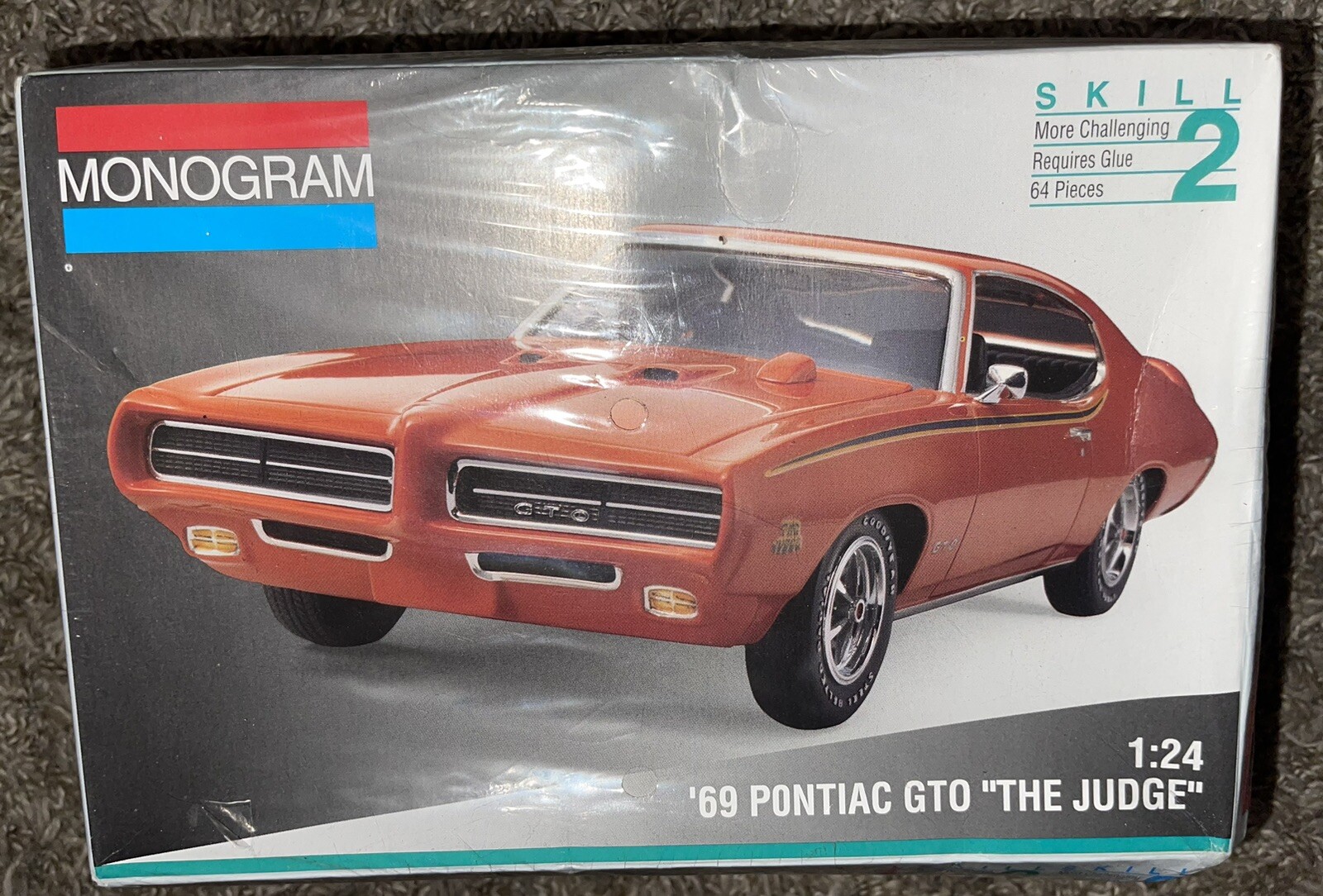 1969 Pontiac GTO Judge Model Car Kit Sealed Vintage Monogram 1/24 1994 ...