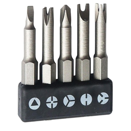 5PCS Special Shaped Screwdriver Set U Y Shape Triangle Screwdriver Bit ...