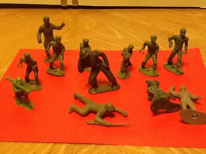 Lot of Vintage MPC Green Plastic Army Men Toy Soldiers | eBay