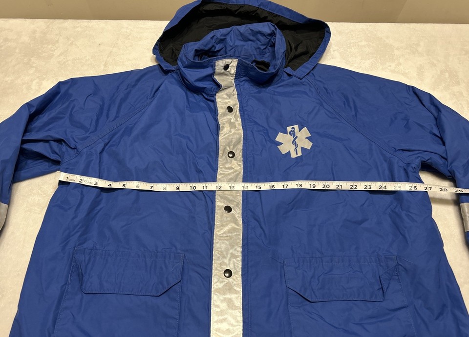 Vintage Pro Tuff Hi Viz Paramedic EMT Jacket Size XL EMS Blue ...