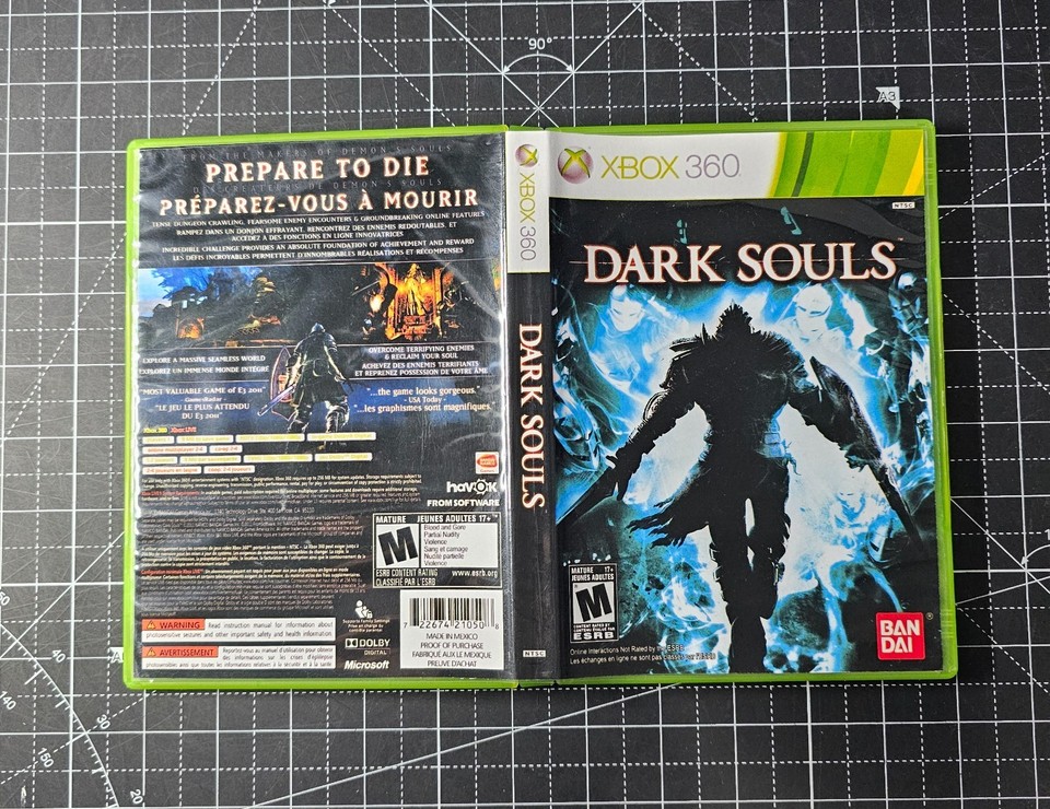 Xbox 360 Dark Souls Custom Case - NO Game No Manual | eBay