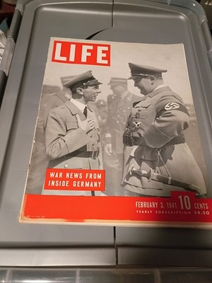 Life Magazine February 3, 1941 War News - Shirer Nazi Germany - Goring ...