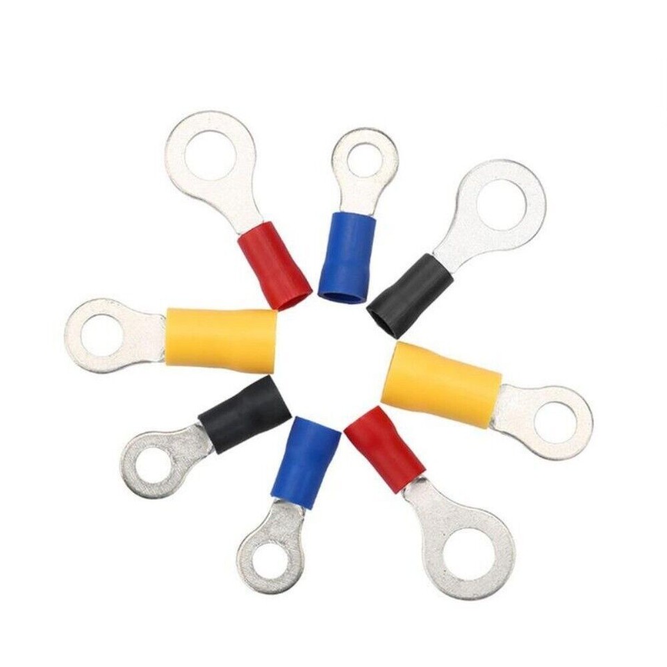510PCS Insulated Electrical Crimp Terminals Ring Crimp Wire Connectors ...