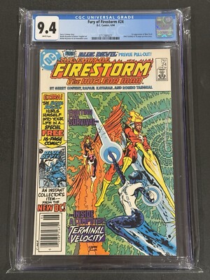 Fury Of Firestorm #24 1st Appearance Blue Devil CGC 9.4 Newstand ...