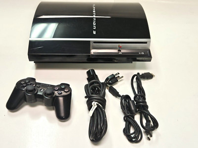 Sony PlayStation 3 PS3 80GB CECHK01 Fat Console Black with Digital ...