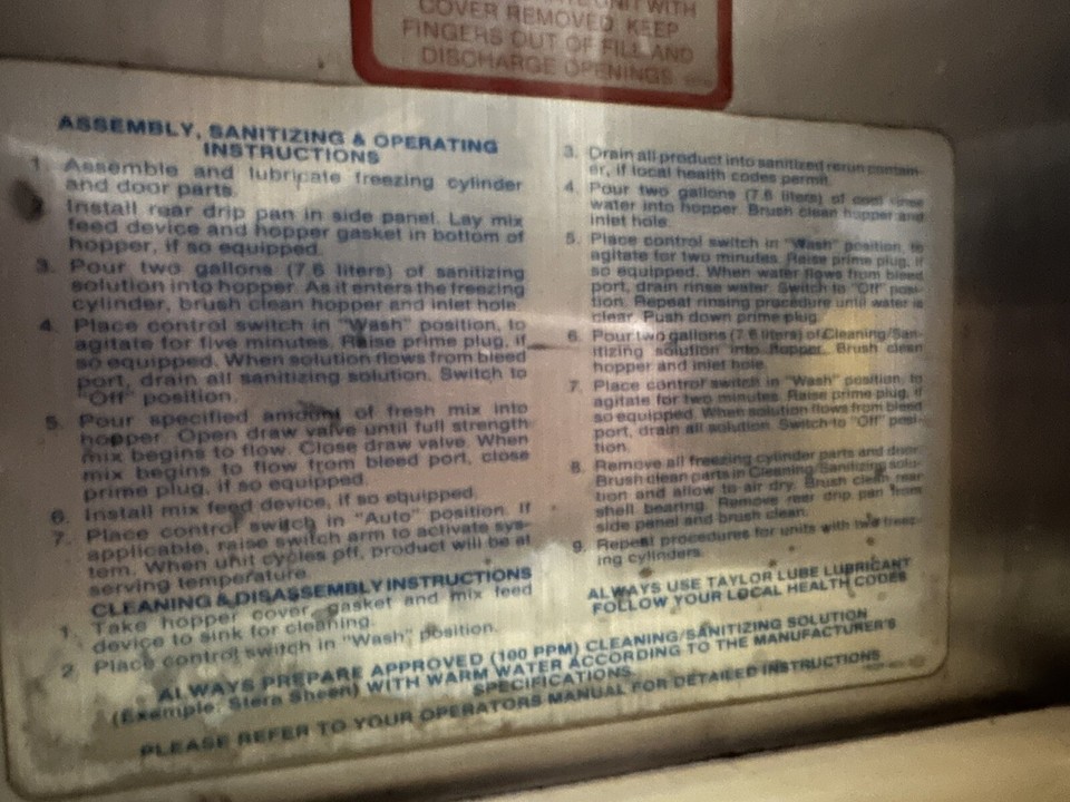 Rare Taylor 415-27 Ice Cream Soft Serve Milkshake Machine Countertop ...