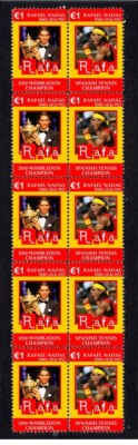 Rafael Nadal Spain Tennis Mint Stamps 10 Wimbledon Win | eBay