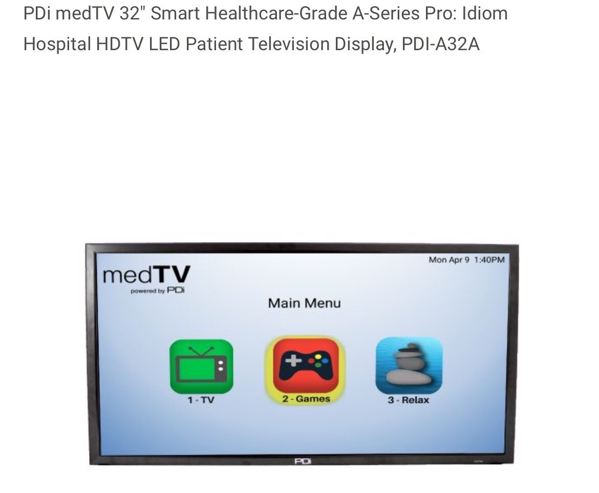 PDI 32” Med TV SMART HEALTHCARE-grade LED Tv PDI-A32A Display Only | eBay