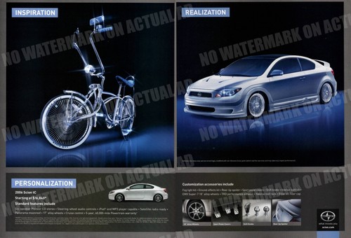2006 Toyota Scion tC Trade Print Magazine Ad Japanese Automobile Car ...