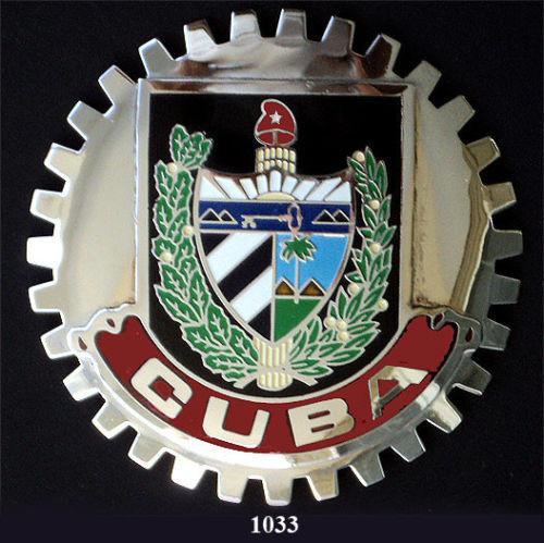 Cuba Coat of Arms Crest Automobile Grille Badge Emblem for sale online ...