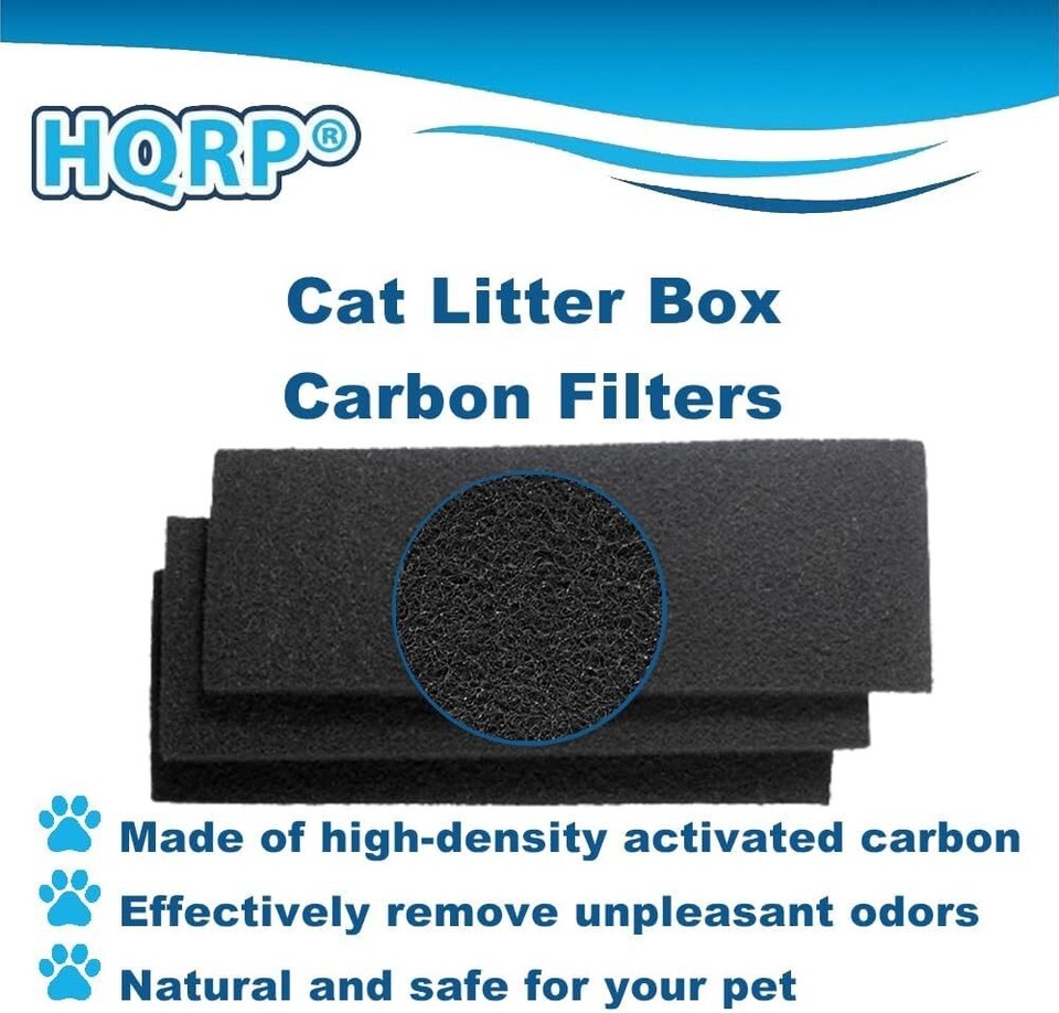 6x Carbon Filters for Litter-Robot 3 Cat Litter Box Filters Replacement ...