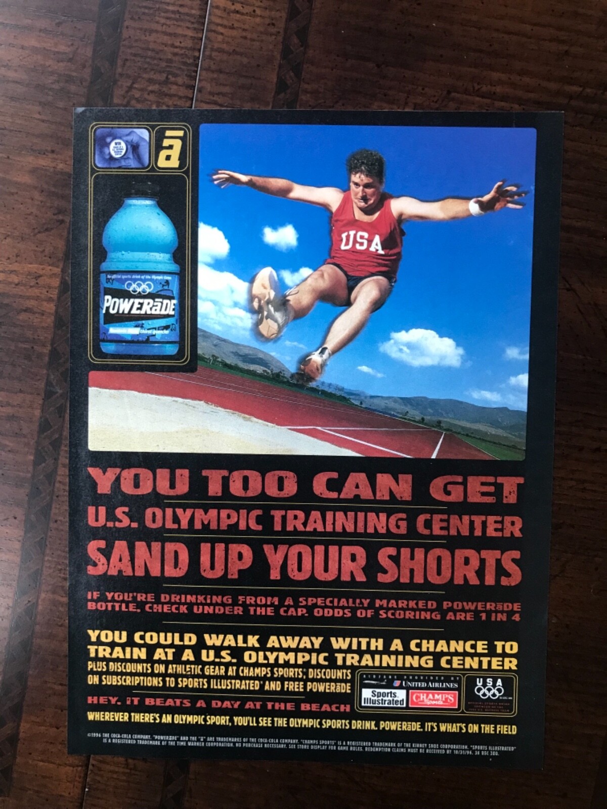 1996 original print ad Powerade Sports Drink - Official Drink Of The ...
