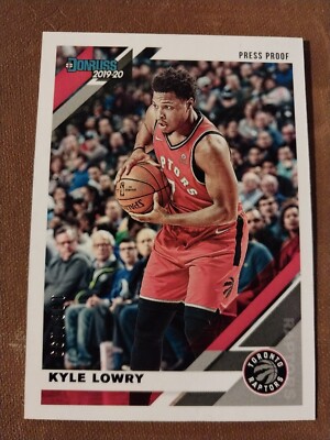 2019-20 KYLE LOWRY DONRUSS PRESS PROOF NBA CARD #188 TORONTO RAPTORS ...