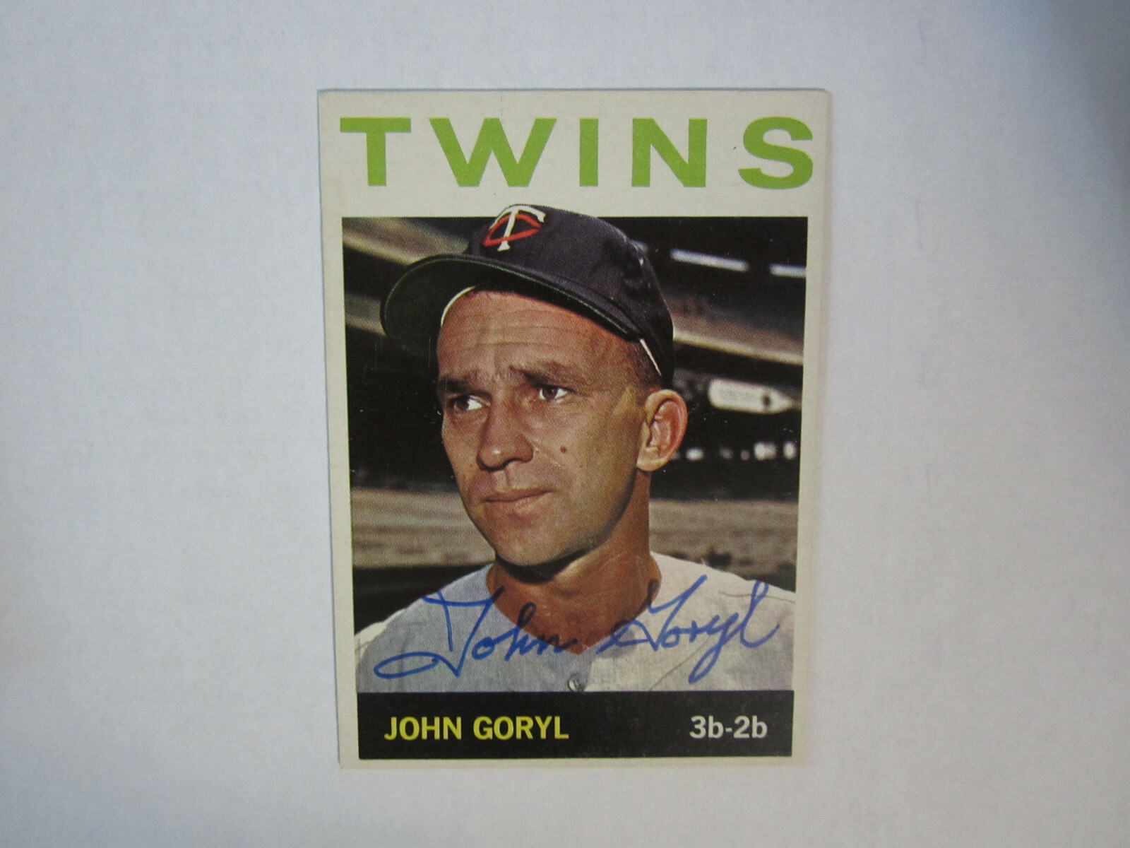 1964 Topps # 194 John Goryl Autograph Signed Card (M) Minnesota Twins ...