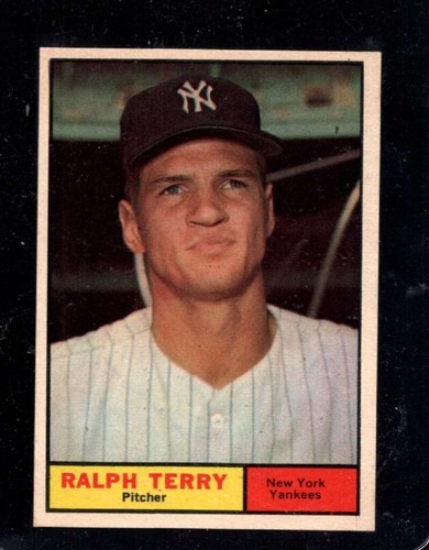 1961 TOPPS #389 RALPH TERRY NM YANKEES (GLUE-RESIDUE-BK) *X115709 | eBay