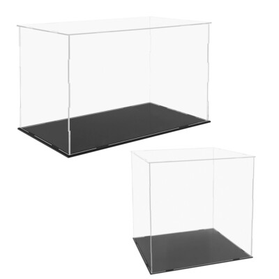 Large Acrylic Display Case Assemble Cube Box for Collectibles Toys ...