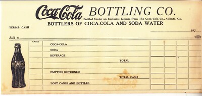 THE COCA-COLA BOTTLING COMPANY BOTTLERS OF COCA-COLA AND SODA WATER ...