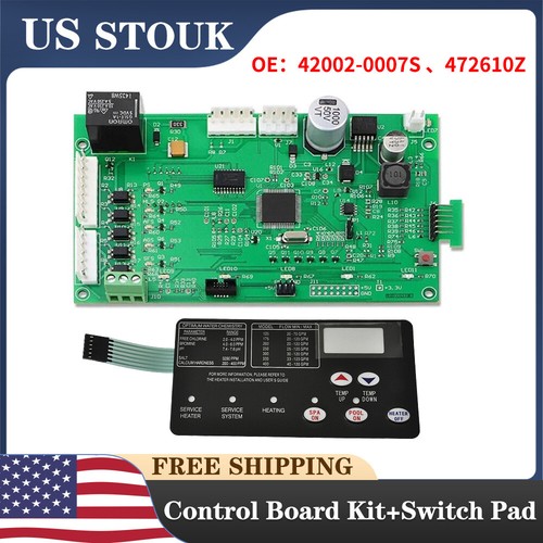 42002-0007S Control Board Kit w/ 472610Z Switch Pad For NA/LP Pentair ...