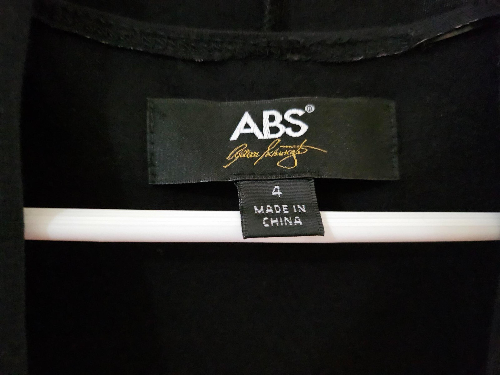 ABS Collection Allen Schwartz Black Leather Jupe Dres… - Gem