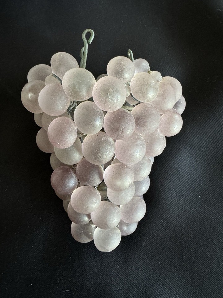 Antique Art Nouveau Glass Grape Figural Lamp Cluster Fruit Shade A2 | eBay