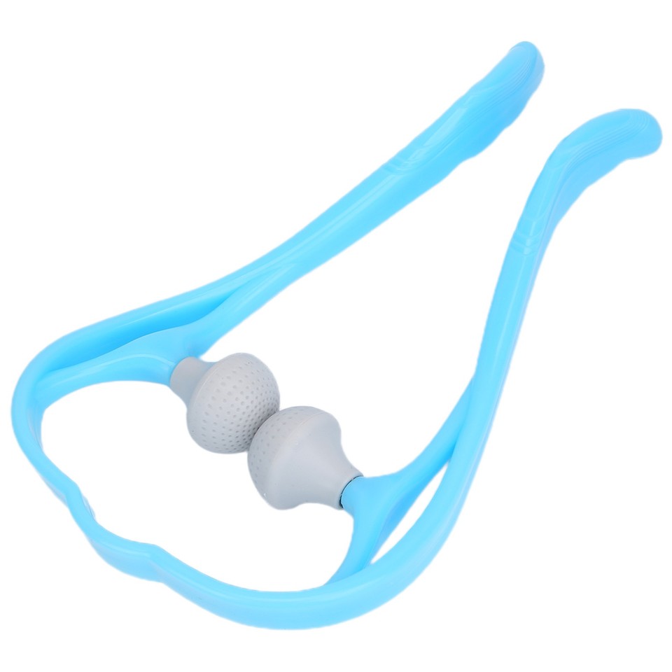 (Blue) Neck Massager Roller Deep Tissue Relief With 2 Balls Neck | eBay ...