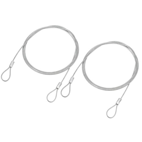 2 Pcs Safety Cable Locks, Stainless Steel Security Wire Ropes with ...