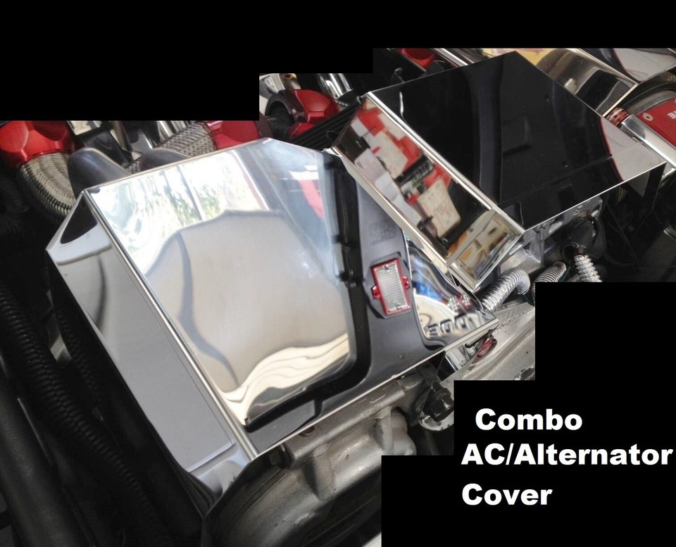 1994 C4 Corvette 70 pc ENGINE COVER KIT Polished Stainless Chrome Cap ...