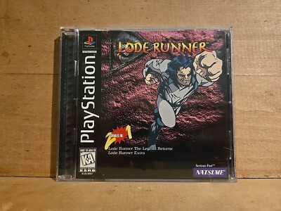 Lode Runner PS1 (Sony PlayStation 1, 1998) Black Label CIB Complete ...