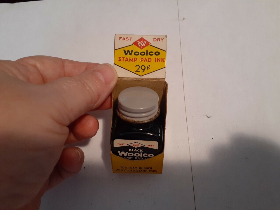 Vintage Woolco Stamp Pad Ink Great For A Display Ink Is Dry Cost 29 ...