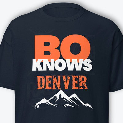 Bo Nix Shirt Bo Knows Denver Football Broncos Fan Gear Mile High | eBay