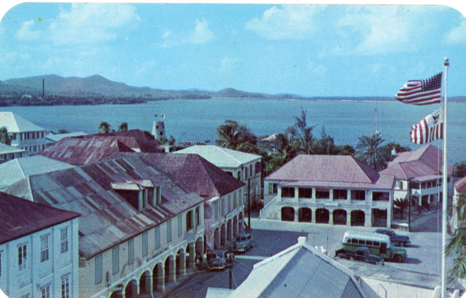 Buildings Facing Christiansted Harbor, St. Croix, Virgin Islands, EXC ...