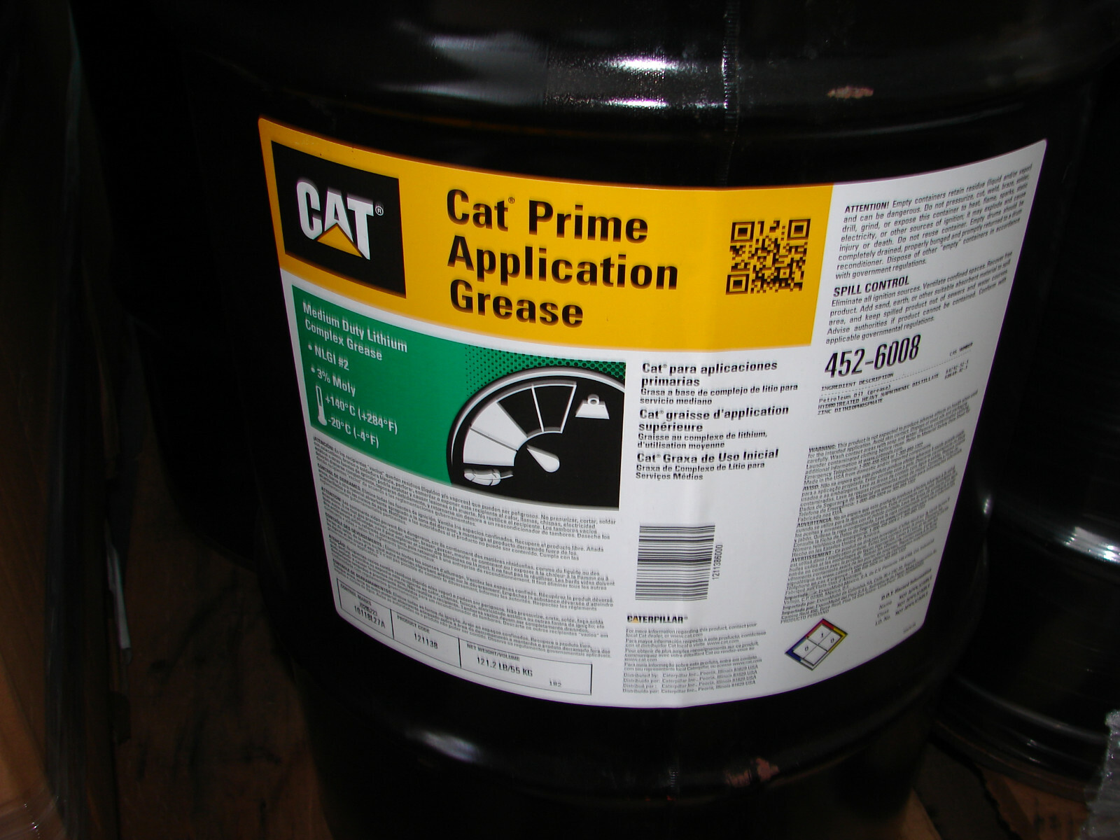 CAT Prime Application Medium Duty Lithium Complex Grease 452-6008 (121. ...